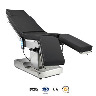 China Medical Stainless Steel Electric Operating Table With Gas Spring Control Leg Plate for sale
