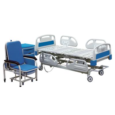 China Remote Control Hospital Patient Bed 5 Functions Electrical Icu Hospital Bed With Cpr for sale