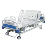 China Remote Control Hospital Patient Bed 5 Functions Electrical Icu Hospital Bed With Cpr for sale