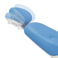 China Sanitary Leather Cushion Rotatable Spittoon Dental Chair for sale