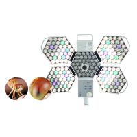 China Hospital Ceiling Mounted Surgical Light Double Dome 140 W 96RA 4500K 160000 LUX for sale
