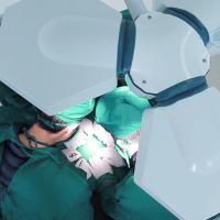 China Three Arm Ceiling Mounted Medical Surgical Lighting Systems With Display Recorder for sale