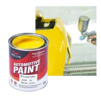 China Solid Metallic Bright Liquid 2k Automotive Paint Lemon Yellow Color for sale