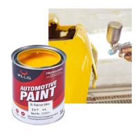 China Thermosetting High Gloss Solid Car Body Filler Hardener 2K Yellow acrylic spray paint auto body repair painting for sale