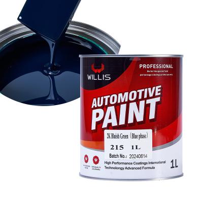 China Fast Drying Mechanical Equipment Automotive 2K Solid Paint 2K Bluish Green（Blue Phase） for sale