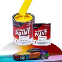 China Metallic Epoxy Anti Scratch Coating 1K Car Paint  For Automotive Frame Mixing Automotive Paint Car Body Paint for sale