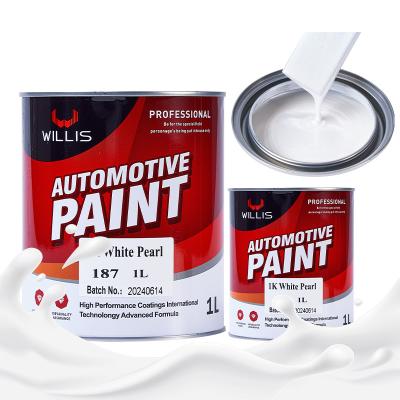 China Acrylic Flash Clear Pearl Automotive Paint High Solid Quick Dry Pearl White Car Paint Acrylic Lacquer Paint for sale