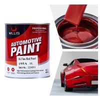 China Acrylic Pearlescent Car Paint High Color Saturation 1K Fine Red Pearl Metallic Car Paint Automotive Thinner for sale