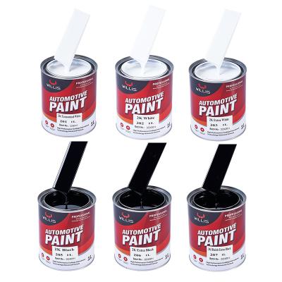 China Intermediate 2K Solid Paint Colors For Auto Body Repair No Color Change Acrylic Color Paint Car Paint Manufacturer for sale