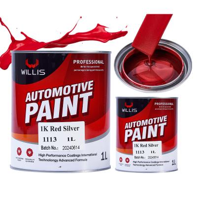 China Refinish Silver Powder Coat Paint , Sparking OEM Metallic Silver Auto Paint for sale