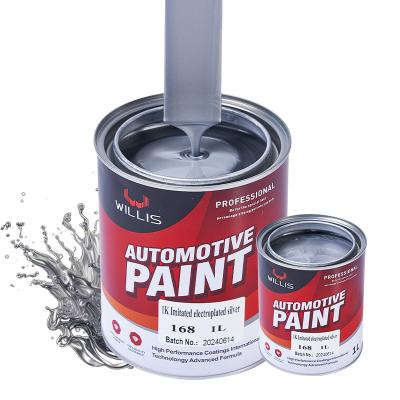 China Metallic Automotive Paint Paint Thinner Appliance Paint Two Years Shelf Life Silver Paint for sale