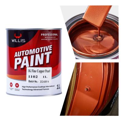 China Chemical Resistance Acrylic Lacquer Paint , Durable Pearl Paint Colors For Cars,2K/1K Color Paint, 1K Crystal Pearl for sale
