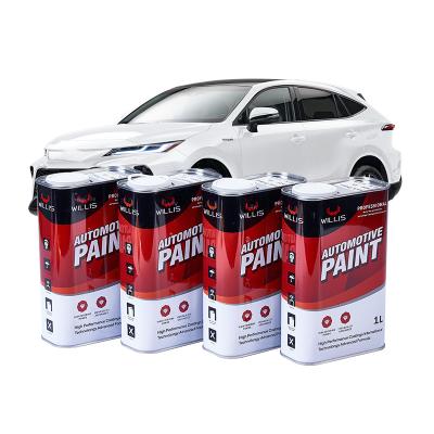 China Metallic Red Auto Body Painting , Spray Gun Washing Thinner Auto Body Filler Putty for sale