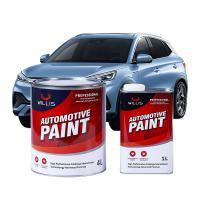 China High Solid Metallic Acrylic Paint ,  Touch Up Rose Gold Automotive Paint for sale