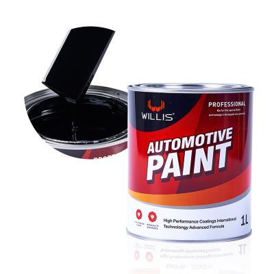 China High Gloss 2K Acrylic Basecoat Topcoat Multiple Colors Available Black Automotive Paint Two-Component Liquid Coating Car Spray for sale
