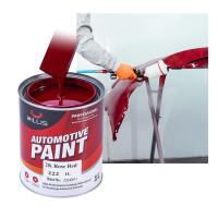 China Rose Red 2K Solid Paint with 2 Years Shelf Life and Mixing Ratio 2:1:0.4-0.8 for Automotive and Plastic Coating for sale