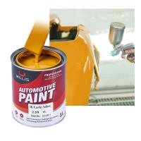 China Earthy Yellow 2K Solid Paint with Metallic Finish in 1L 4L 20L 200L Sizes and 2 Years Shelf Life for sale