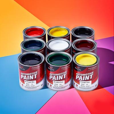 China 2K Solid Paint with 2 Years Shelf Life Free Sample Available in 1L 4L 20L Sizes for Automotive Repair for sale