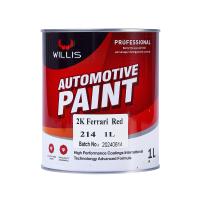 China Red 2K Solid Paint with 1L 4L 20L Sizes and 2 Years Shelf Life for Automotive Spray Application for sale