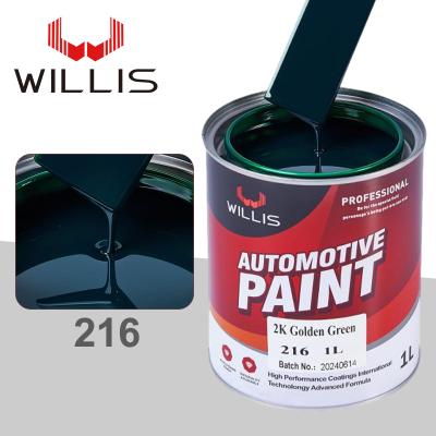 China Willis Brand Customizable Color 2k Solid Paint With Acrylic Resin For High Gloss Automotive Finishes，Car Paint Thinner/Hardener for sale