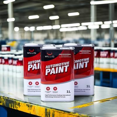 China Hot Sale 2K/1K Car Body Auto Paint Standard Thinner Automotive Coatings 2K/1K Color Acrylic Base Coat Clear Coat Car Paint for sale