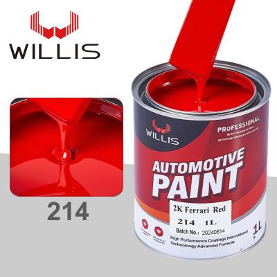 China Chinese Red Acrylic Resin Automotive Paint Solid 2K Automotive Repair Paint with Automotive Thinner Spray for Plastic Coating for sale