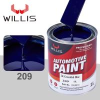 China Factory Supply WILLIS 2K Greenlish Blue Car Paint Liquid Coating Automotive Top Coat Acrylic Resin Basecoat for Plastic Coating for sale