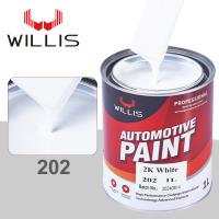 China WILLIS 202 OEM 2K Acrylic Resin Car Topcoat-Multi-Color Options Spray Application Includes Paint Thinner for sale