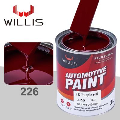 China WILLIS Model 226 Red Solid Color High Quality Wholesale Acrylic Resin Primer Paint Spray for Car Repair Appliance Paint Varnish for sale