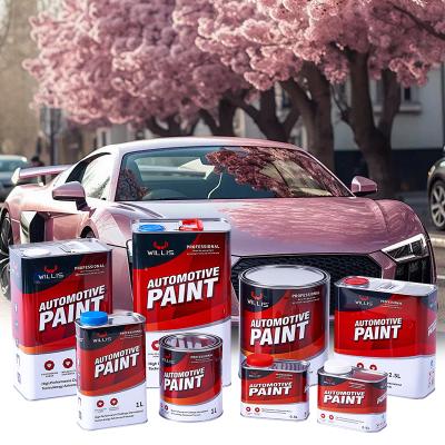 China High Quality WILLIS Factory Wholesale Acrylic 2K Auto Paint Refinish Resin Liquid Spray Coating Pigment Plastic Coating Road for sale