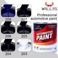 China Sustainable Eco WILLIS Car Body Paint Auto Paint 1K 2K Solid Color Acrylic Spray with OEM Code Liquid Coating for Plastic Metal for sale
