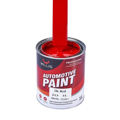 China Red Repair Acrylic Base Paint Surface Paint Spraying Automotive Repair Paint for sale