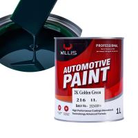 China 2K Golden Green Automotive Coating Paint Multiple Colors Available for Auto Repair Basecoat Refinish Acrylic Two-Component Paint for sale