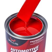 China High Gloss 2K Scarlet Red Auto Refinish Liquid Coating Paint Solid Red Base Coating with Resin Acrylic for Automotive Vehicles for sale