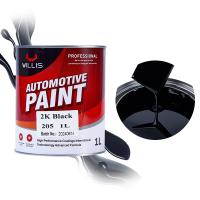 China 2K Black Automotive Coating Paint Metallic Color Car Painting Refinish Two-Component Acrylic Basecoat Top Coat Multiple Colors for sale