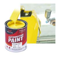 China High Quality 2K Bright Yellow Automotive Metal Paint Car Repair Spray Coating with High Gloss Dual Component Acrylic Color Paint for sale