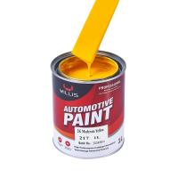 China Factory Supply High Gloss 2K Moderate Yellow Solid Car Paint Coating & Paint Automotive Thinner Car Paint Hardener for sale
