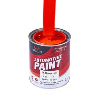 China High Quality 2K Acrylic Coating & Paint Orange Red Automotive Color Hot Selling with Good Price Multiple Colors Available for sale
