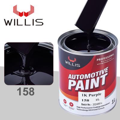 China Willis 1K Purple Acrylic Resin Car Paint Basecoat Auto Refinish Liquid Coating Spray Application Solid Color Automotive Refinish for sale