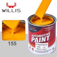 China 1K Transparent Golden Yellow Automotive Spray Paint Liquid Coating One-Component Acrylic Resin Car Refinish Solid Color for sale