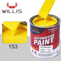 China Hot Selling WILLIS Model 153 Lemon Yellow 1K Auto Refinish Basecoat Acrylic Resin Liquid Coating Automotive/Car Paint for sale