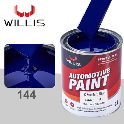 China Willis 1K Blue Car Paint Guangdong Automotive Standard Basecoat Liquid Coating Spray Application for sale
