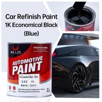 China WILLIS 1K Economical Black Auto Paint One-Component Acrylic Resin for Spray Application for Cars Automotive Refinish for sale