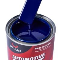 China Car Paint 1K Greenish Blue Automotive Paint Solid Color 1K Basecoat with Acrylic Resin Coating Auto Refinish Paint for sale