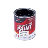 China 1K Extra Black Liquid Automotive Refinish Coating Paint 1K Solid Color Base Coat for Plastic Black Automotive Coating for sale