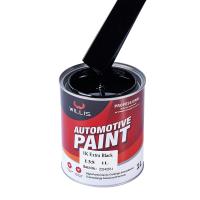 China 1K Extra Black Liquid Automotive Refinish Coating Paint 1K Solid Color Base Coat for Plastic Black Automotive Coating for sale