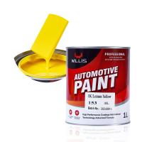 China Hot Selling Lemon Yellow 1K Auto Refinish Basecoat China's Best Selling Acrylic Resin Coating Automotive Paint/Car Paint Thinner for sale