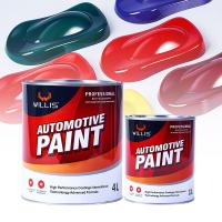 China Customized 1K 2K Solid Color Acrylic Resin Liquid Car Repair Paint Good Price Automotive Spray Coating Auto Base Paint for sale