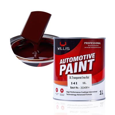 China 1K Solid Color Red Auto Spray Paint One-Component Acrylic Resin Liquid Coating Made in China Thinner Included for sale