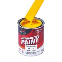 China Solid Color 1K Yellow Auto Refinish Car Paint Chinese Made Acrylic Resin Coating Liquid State for Spray Application for sale